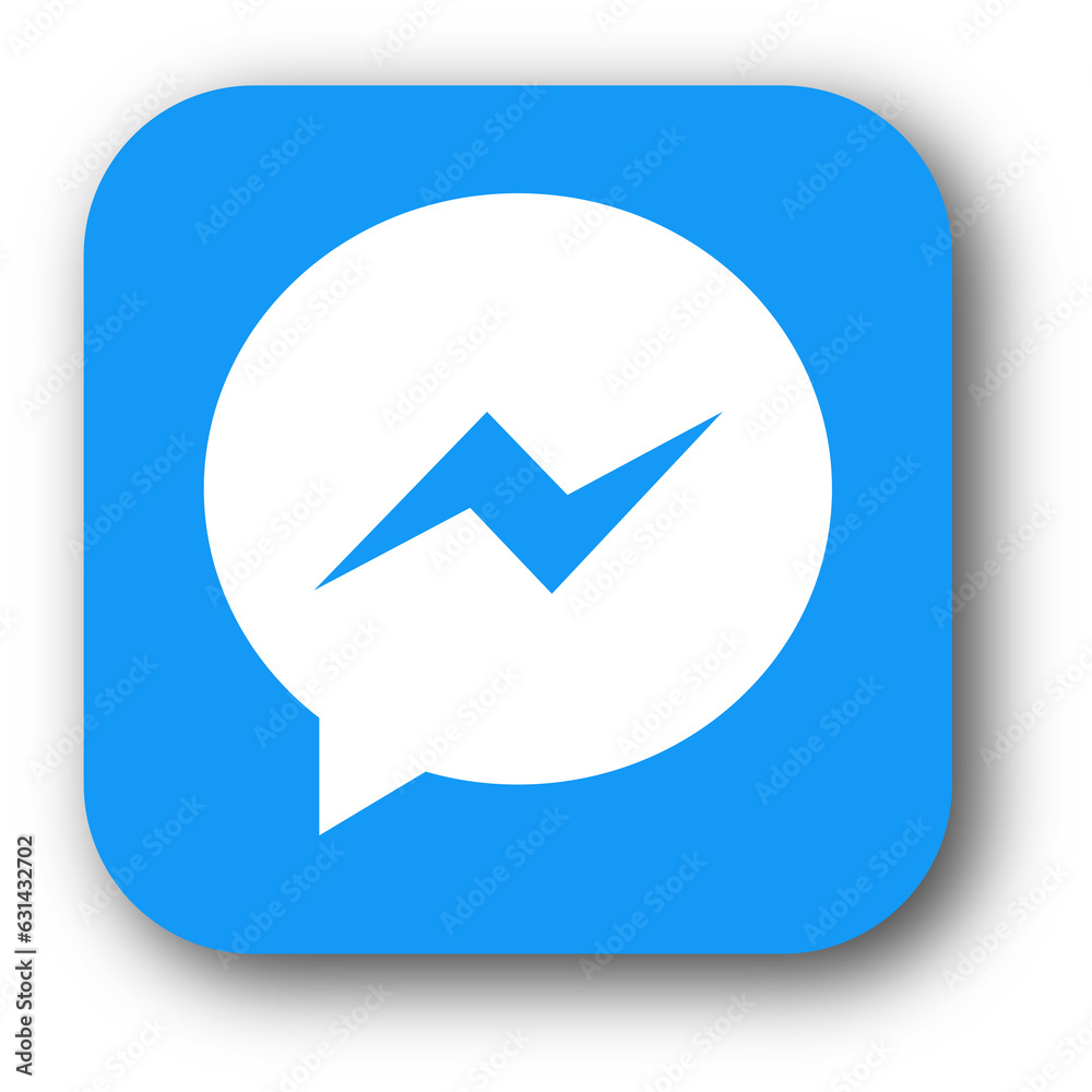 Facebook Messenger logo. Isolated Messenger logo on transparent ...