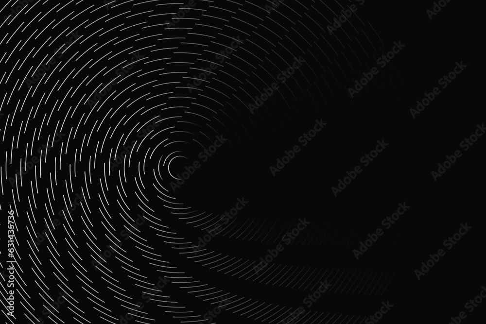 circular texture layer, black and white technology design illustration ...