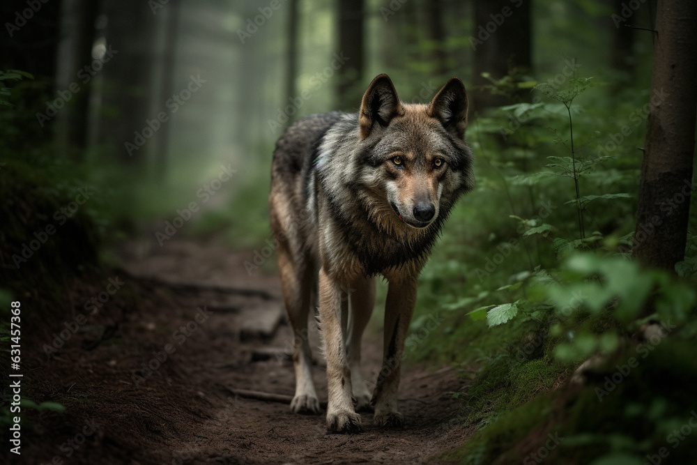 Encounter the awe inspiring presence of a big, scary, and majestic lone ...