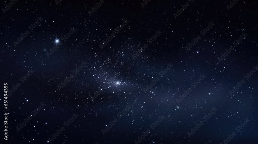 Outer space background. Dark cosmic void with stars, interstellar ...