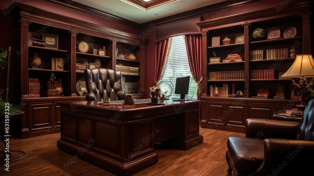 Inspiring office interior design Traditional style Executive office ...