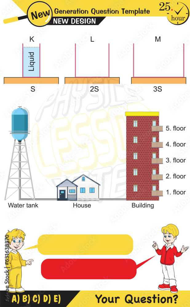 Physics, pressure and lifting force, archimedes principle, pressure of ...