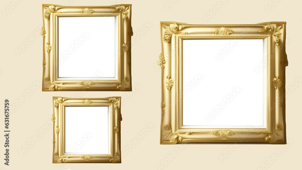 Picture frames, Photo picture frame png, antique gold frame, Polaroid ...