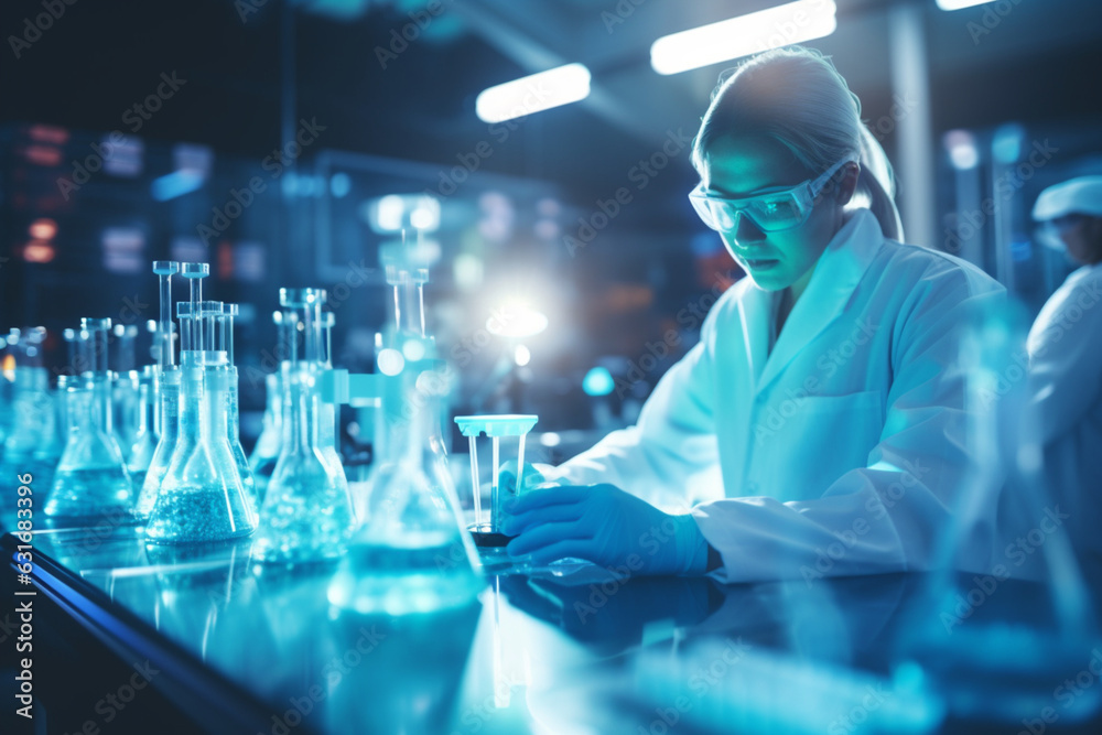 Scientists are experimenting Genetic research and Biotech science Human ...