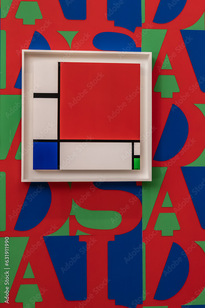 Foto de Stock Interior of Stedelijk Museum. “General Idea” exhibition ...