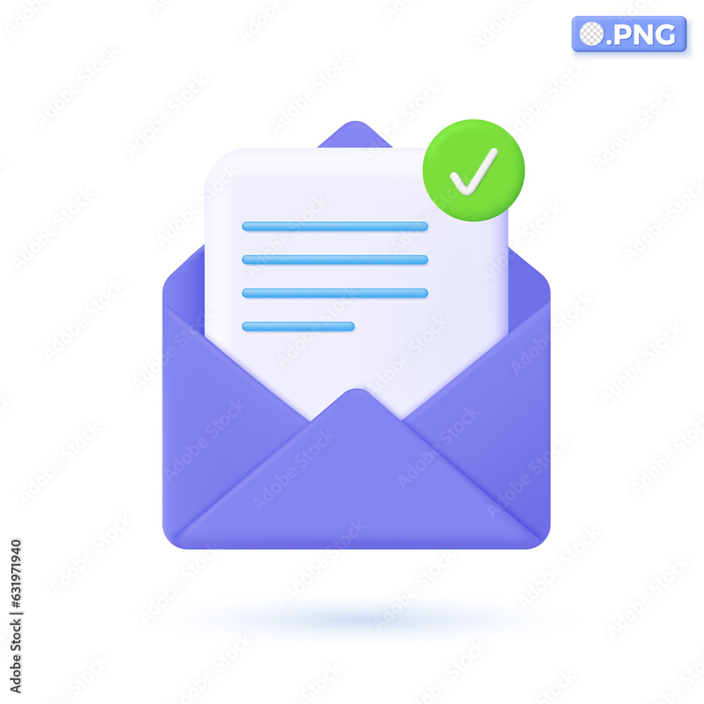 Envelope and Document Check mark icon symbols. postal, Mail invitation ...