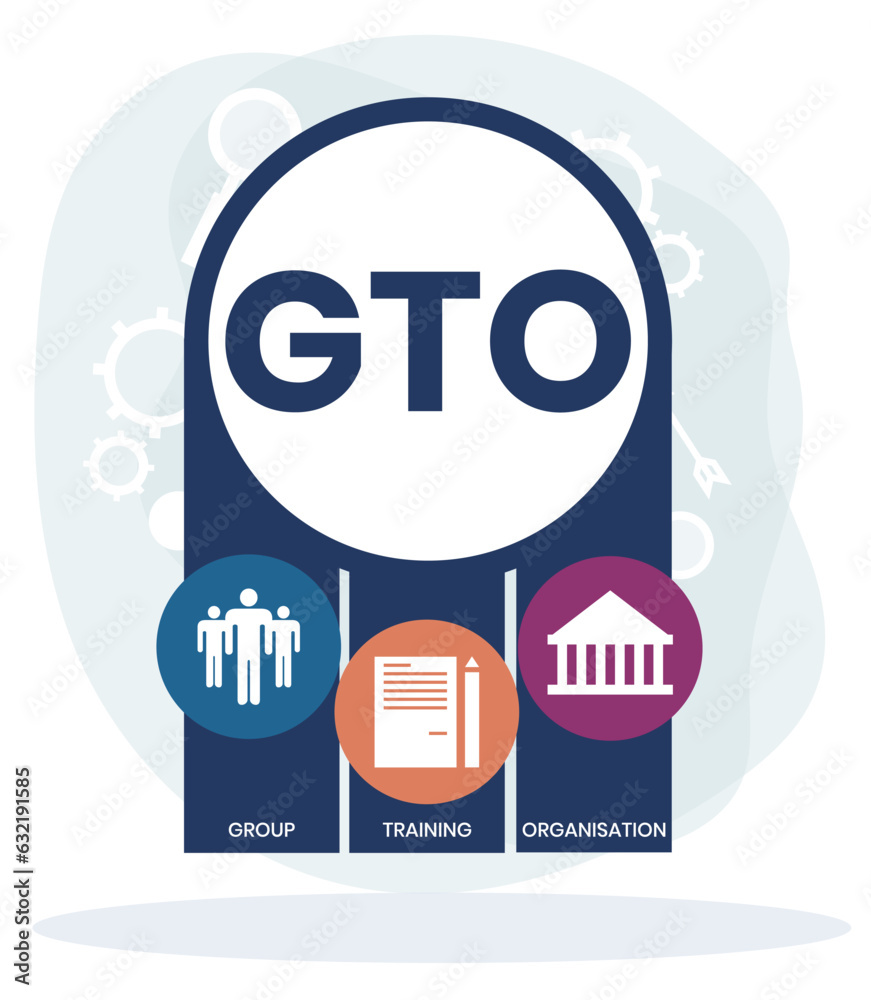 GTO - Group Training Organisation acronym. business concept background ...