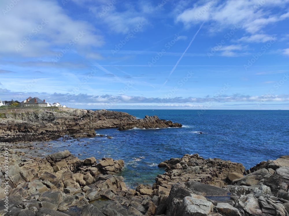côte bretonne batz sur mer côte sauvage le croisic, ile de batz Stock ...