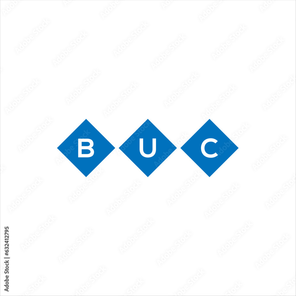 Vector de Stock BUC letter technology logo design on white background ...