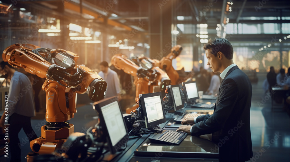 Future of Work: Automation Impact. Depicting the changing landscape of work as automation ...