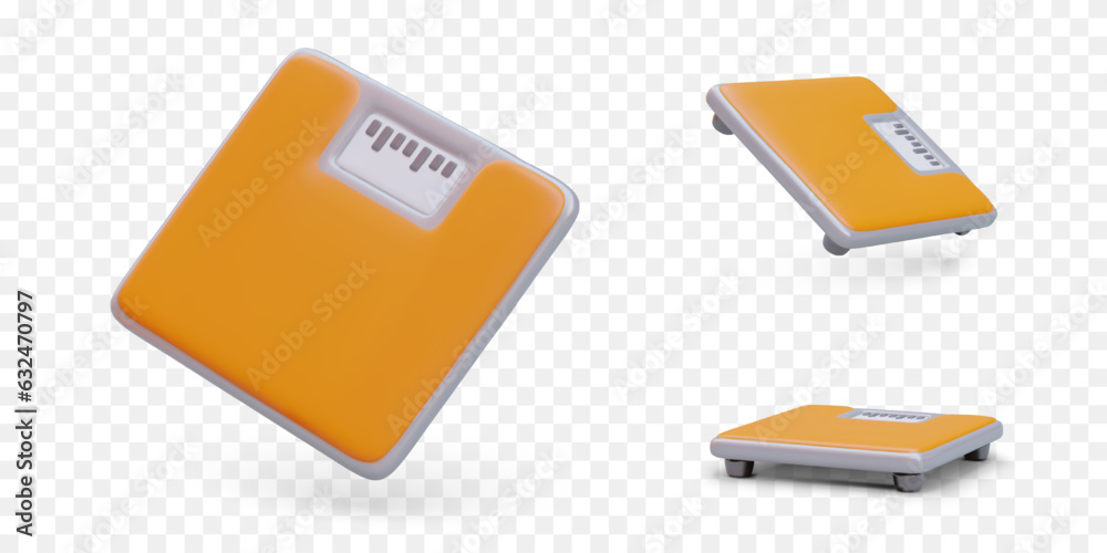 Floor electronic scale. Home gadget for daily weighing. Weight control ...