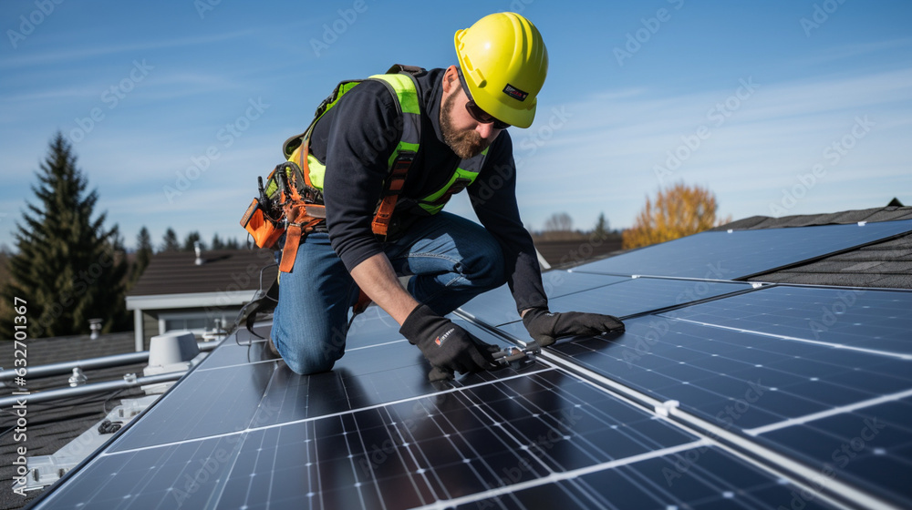 Empowering Homes: High-Resolution Photograph of a Male Worker ...