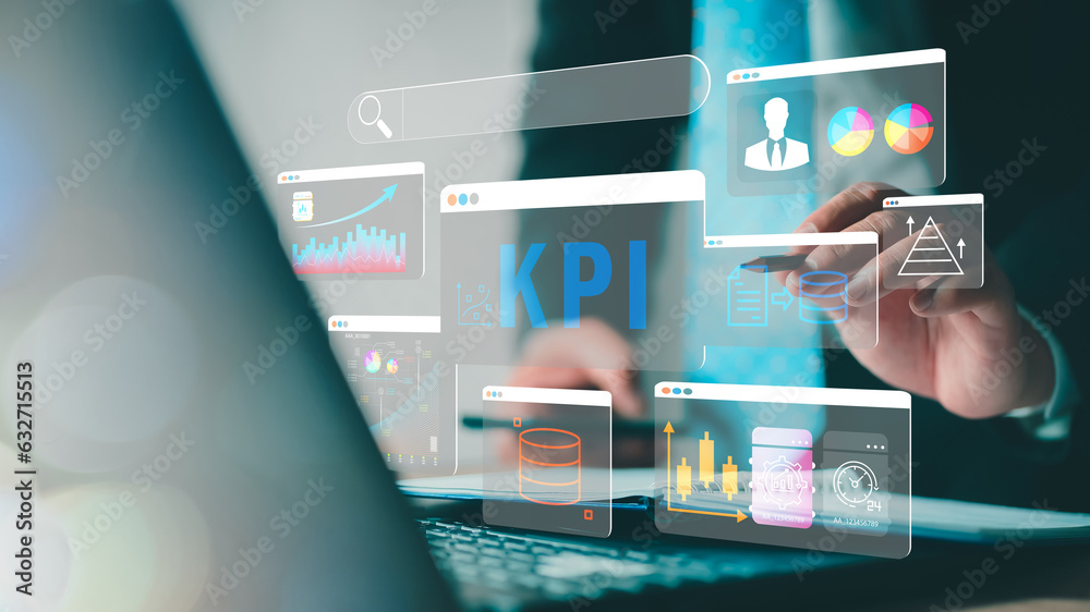 Analytics dashboard of Key Performance Indicator KPI using Business ...