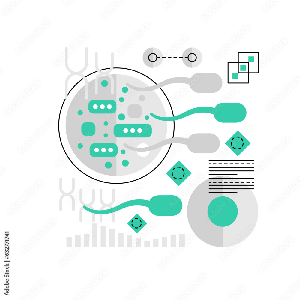 Reproductive process research. Human reproduction system, genetics ...