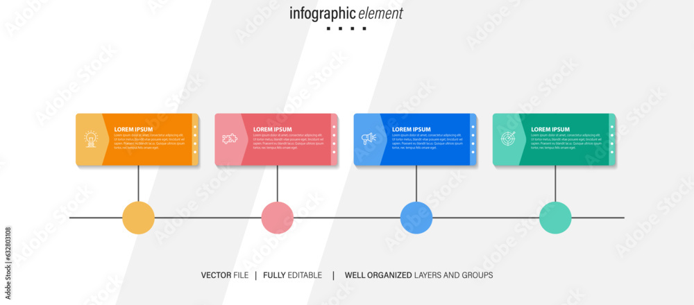 Business road map timeline infographic icons designed for abstract ...