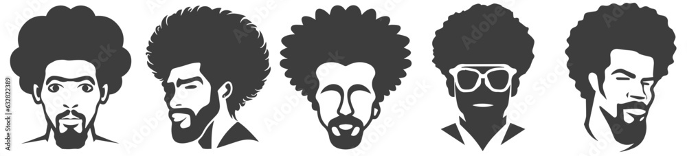 African Men Vector, Afro Men, Black Man Vector, African American Black ...