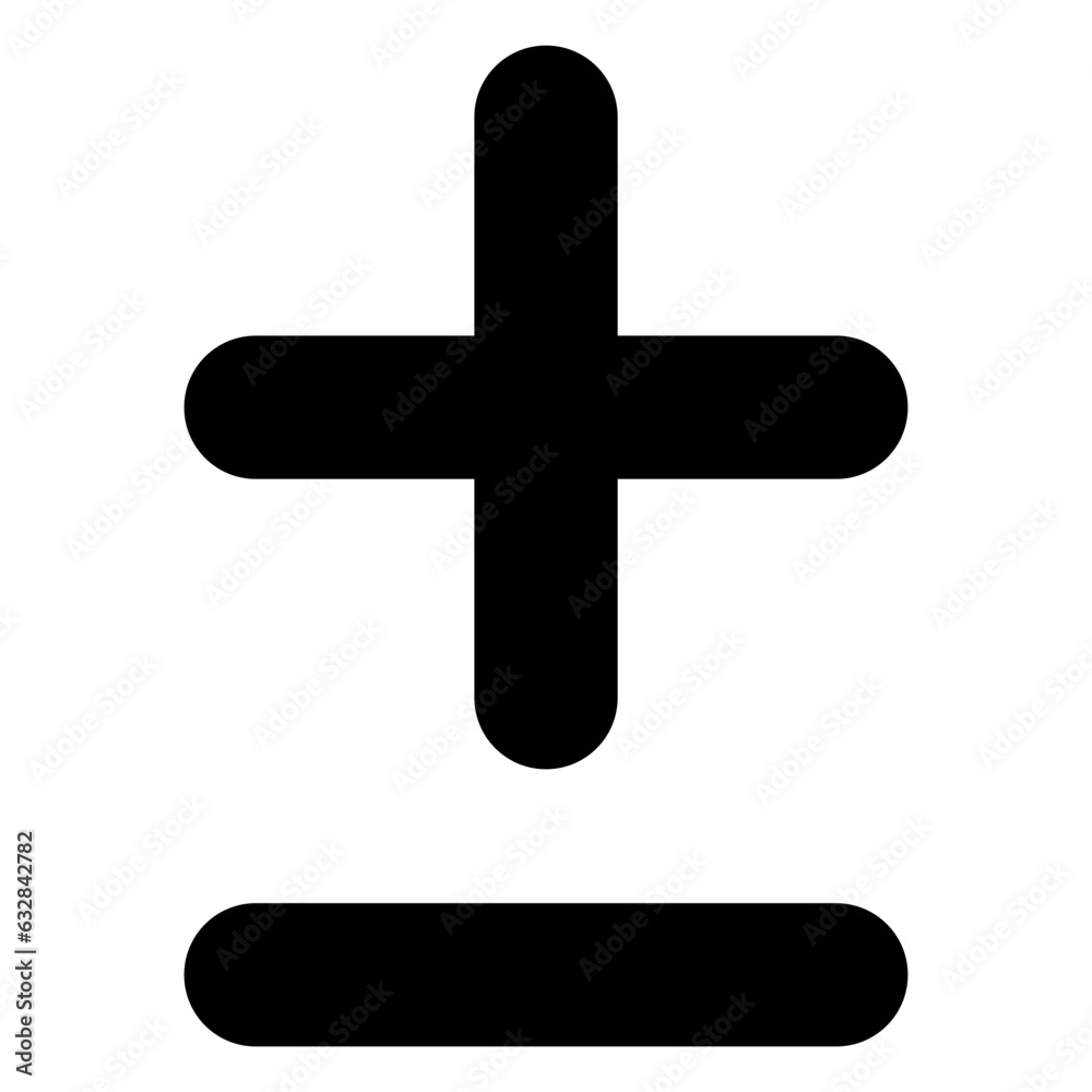 plus minus Stock Vector | Adobe Stock