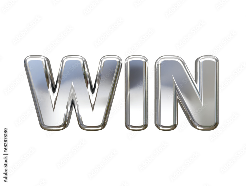 Win text effect vector transparent element Stock Vector | Adobe Stock