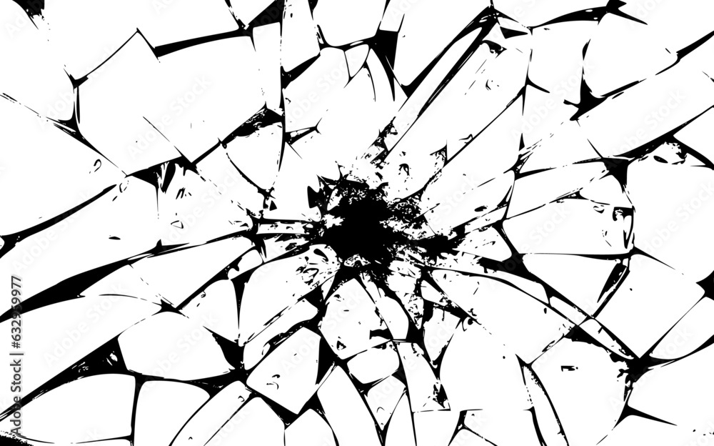 Broken glass texture. Grunge punk background for overlay effect for cd album cover, cool vintage ...