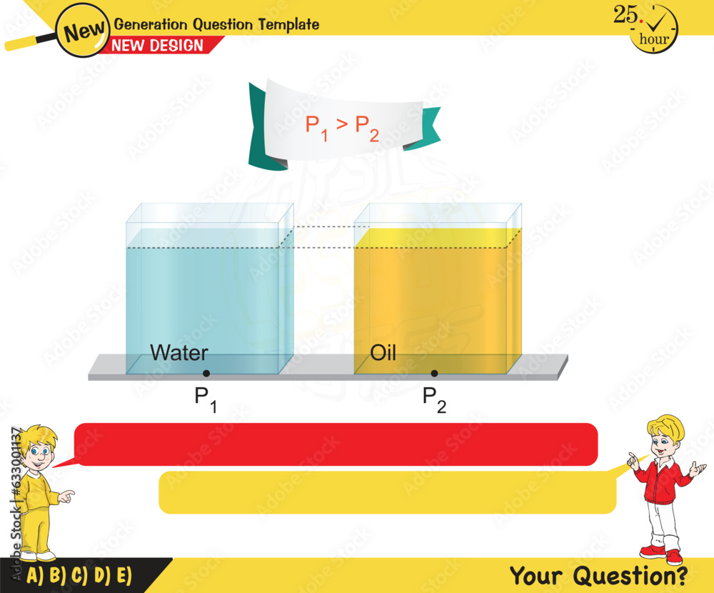Physics, pressure and lifting force, archimedes principle, pressure of ...