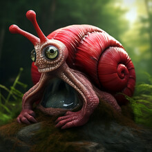 Red Snail Free Stock Photo - Public Domain Pictures