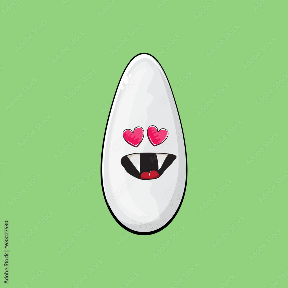 Rice character. Cartoon rice grain characters isolated on green ...