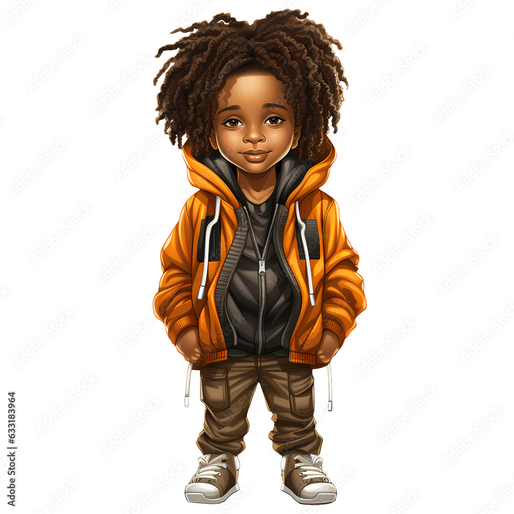 Black Boy African American Clipart Illustration Stock Illustration ...