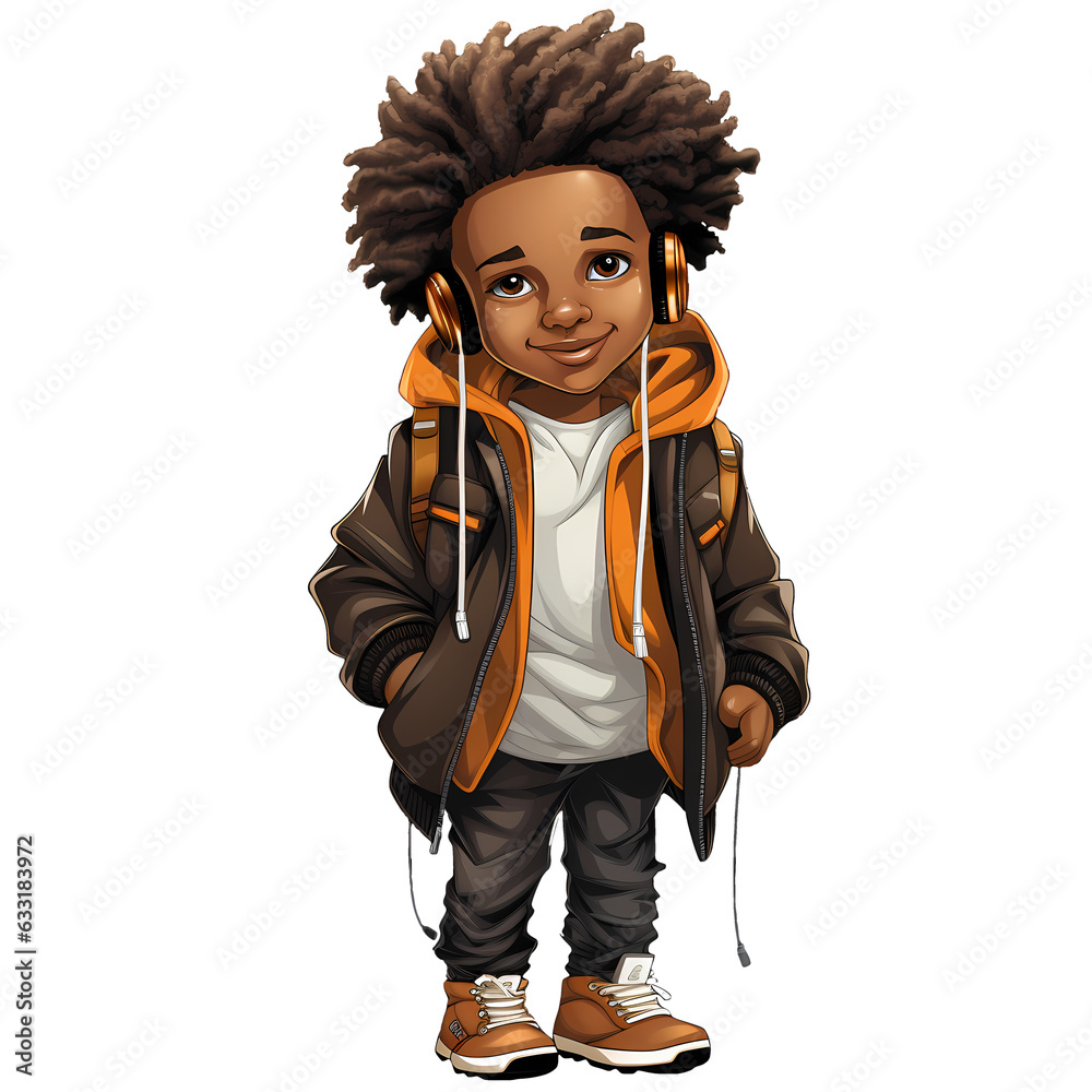 Black Boy African American Clipart Illustration Stock Illustration ...