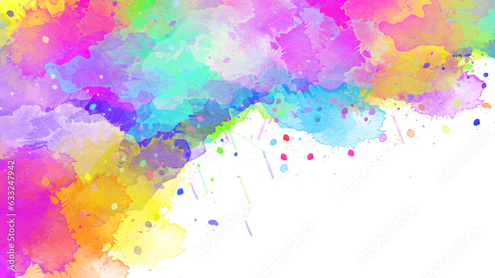 Watercolor paint brush stroke. ink splash transition. Abstract inkblot ...