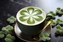 St. Patrick's Day Cup Of Coffee Free Stock Photo - Public Domain Pictures