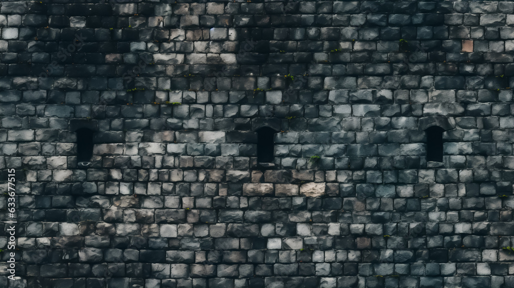 Seamless Castle Stone Wall texture for graphic design and object ...