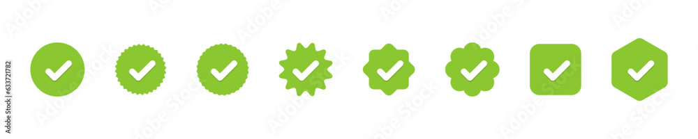 Checkmark Icon Check Mark Vector Set Correct Mark Ok Sign Yes Tick