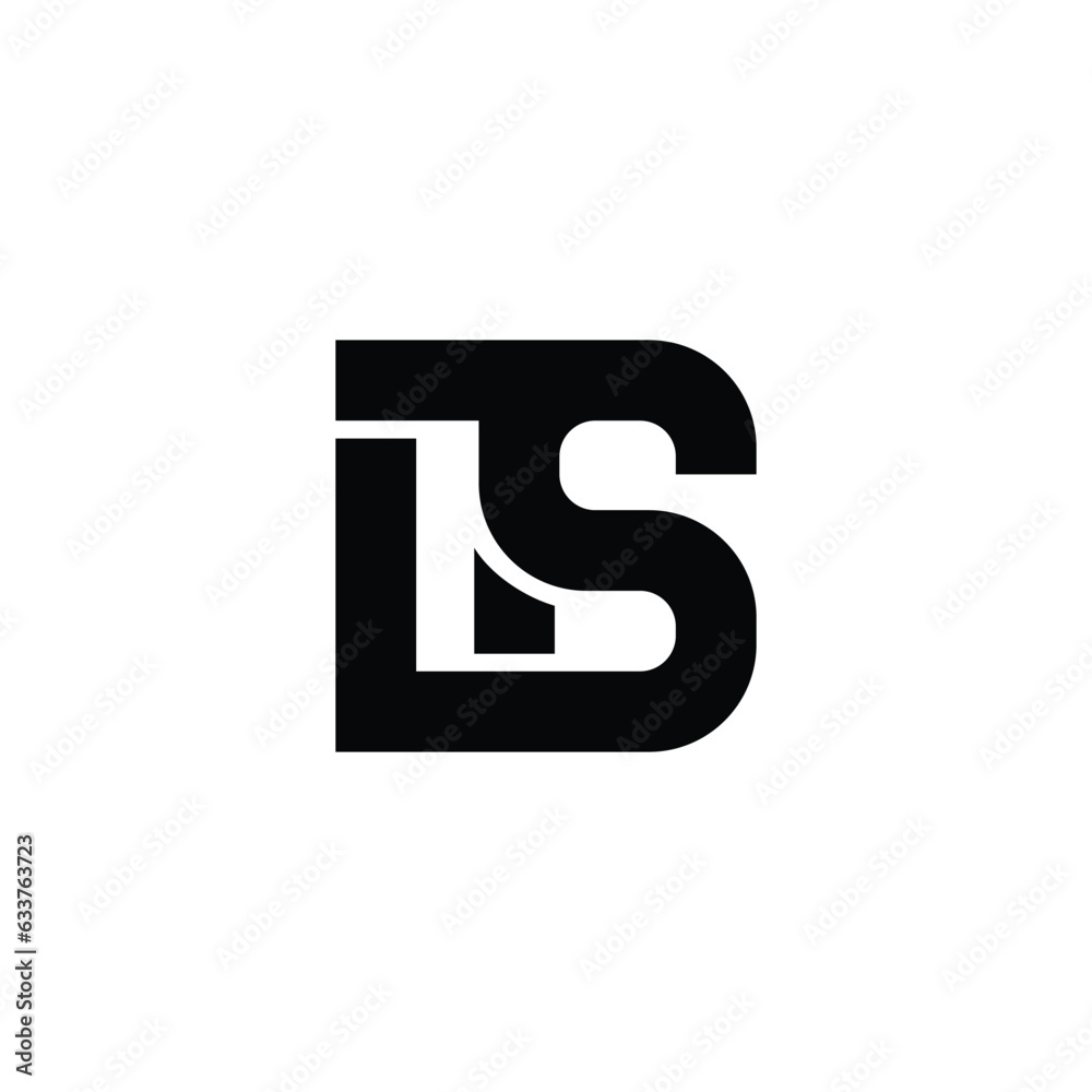 LTS letter mark abstract vector logo design - lts monogram design Stock ...