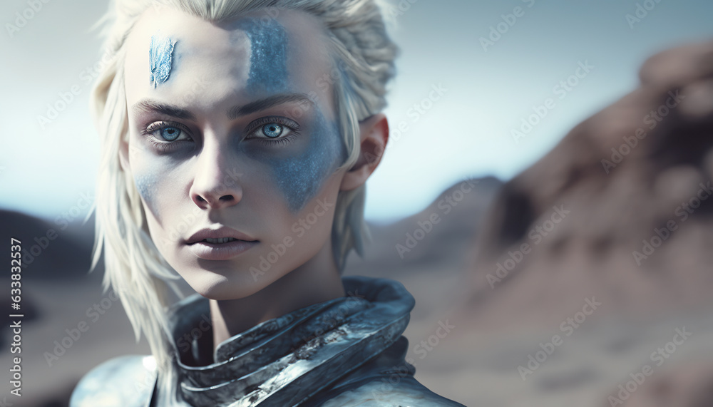 Beautiful Pleiadian, Nordic Extraterrestrial Humanoid Alien with blonde ...