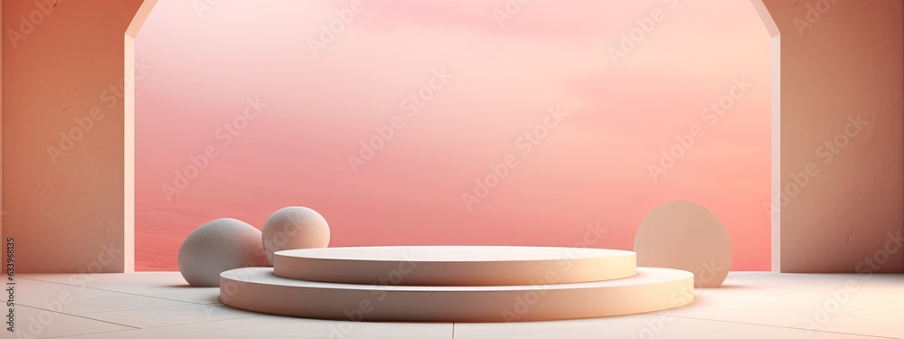 product stand podium display showcase presentation for advertisment ...