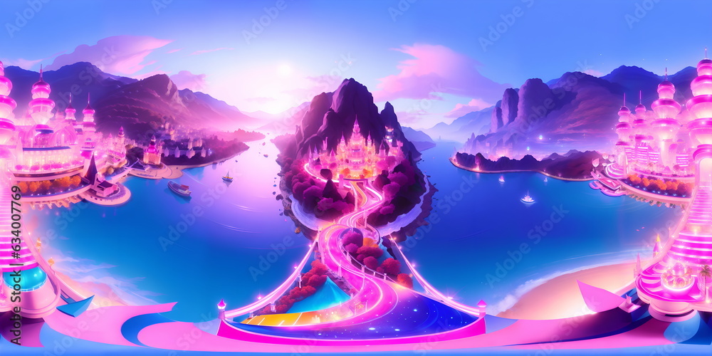 360 degree Panoramic Background - Generative ai, üretken yapay zeka ...