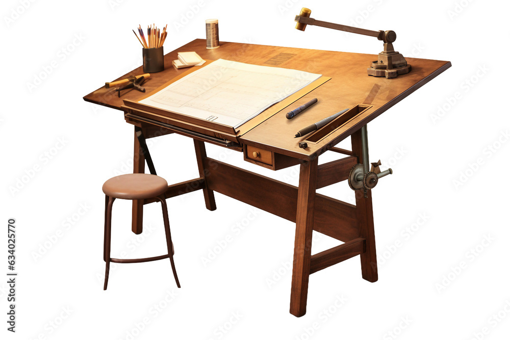 Drafting table Stock Photo | Adobe Stock