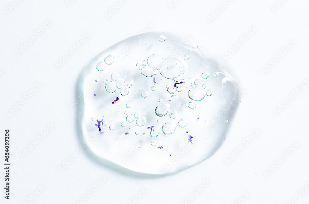 Serum-gel toner drop. Transparent liquid texture for skin care ...