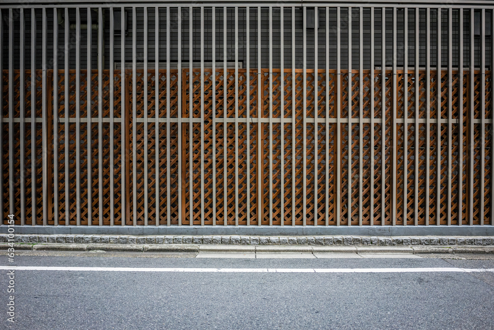 Minimalist urban background with negative space as copy space. Frontal ...