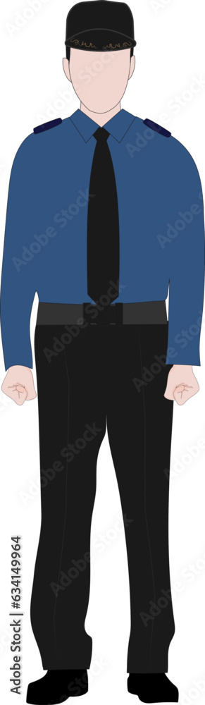 한국 경찰 벡터 일러스트 Stock Vector | Adobe Stock