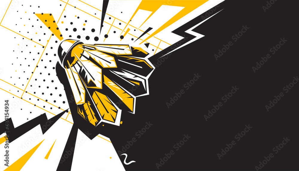 Badminton abstract background design. Sports concept Stock Vector ...