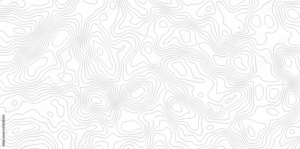 Seamless pattern with lines Topographic map. Geographic mountain relief ...