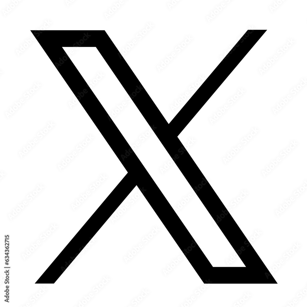 Vetor New twitter logo x 2023 twitter x vector logo do Stock | Adobe Stock