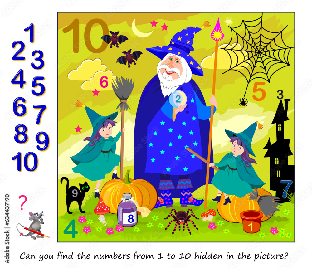 Logic puzzle game. Math education for young children. Can you find the ...