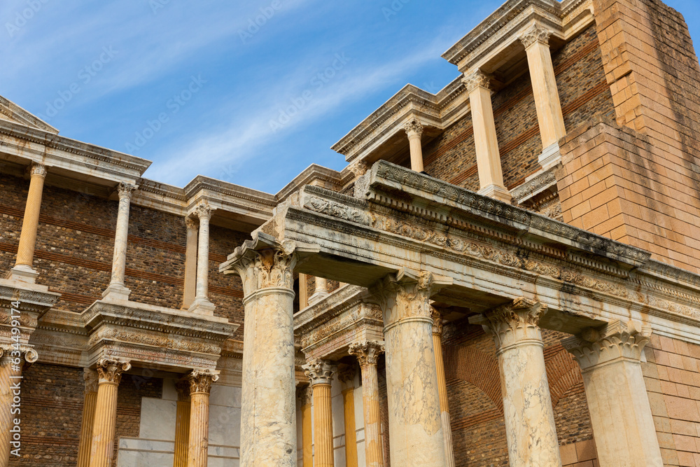 Sardis ancient city. Historic ancient city building. Historical ...