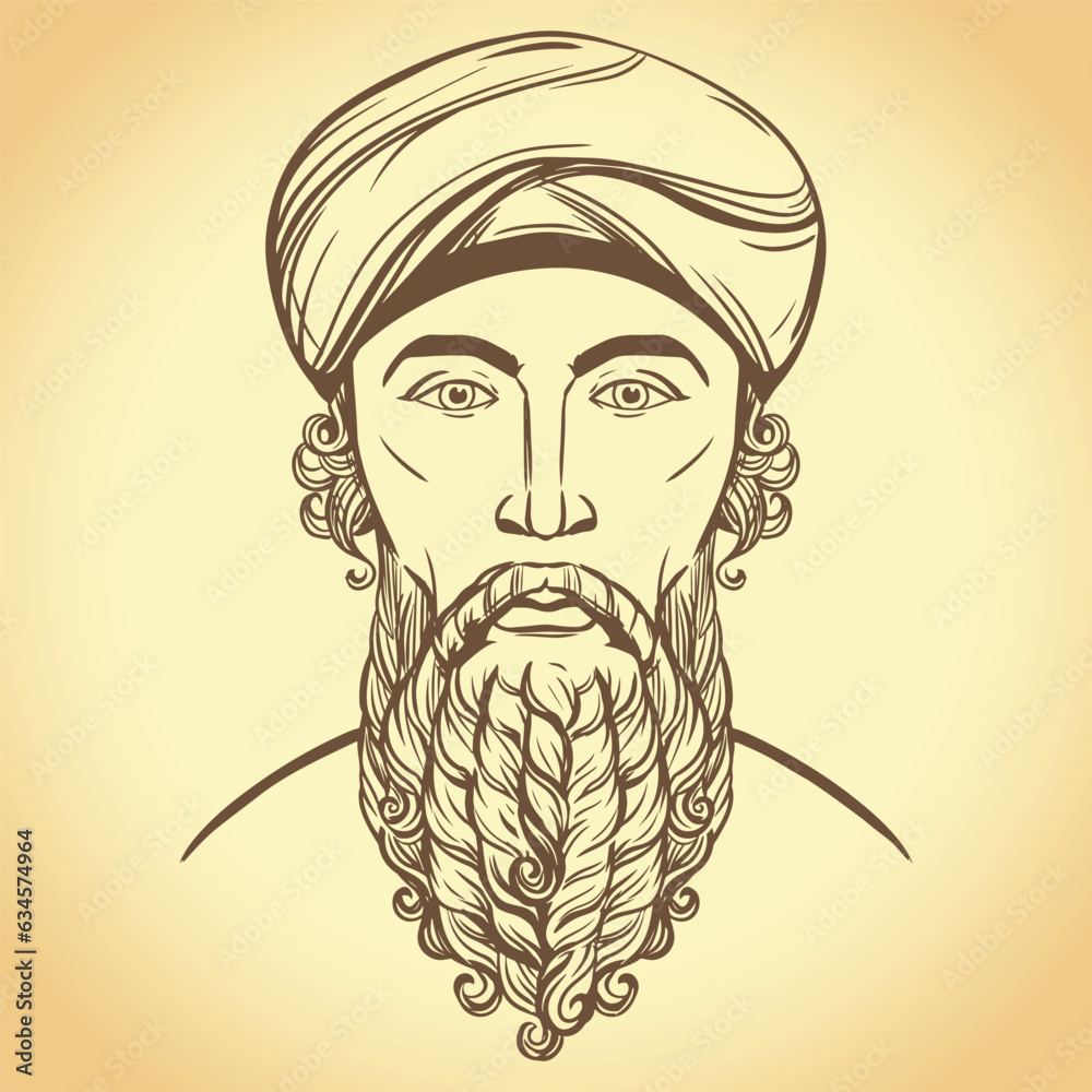 Vector de Stock Zarathushtra is the spiritual founder of the religion ...