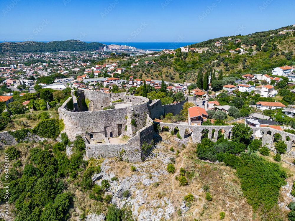 Stari Bar Aerial View. Ruined medieval city on Adriatic coast, Unesco ...