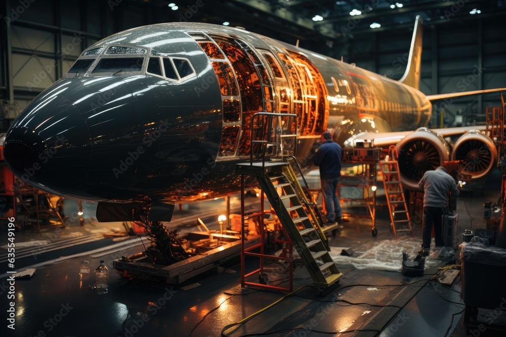 Foto Beyond Manufacturing: Traversing the Path of Airplane Components ...