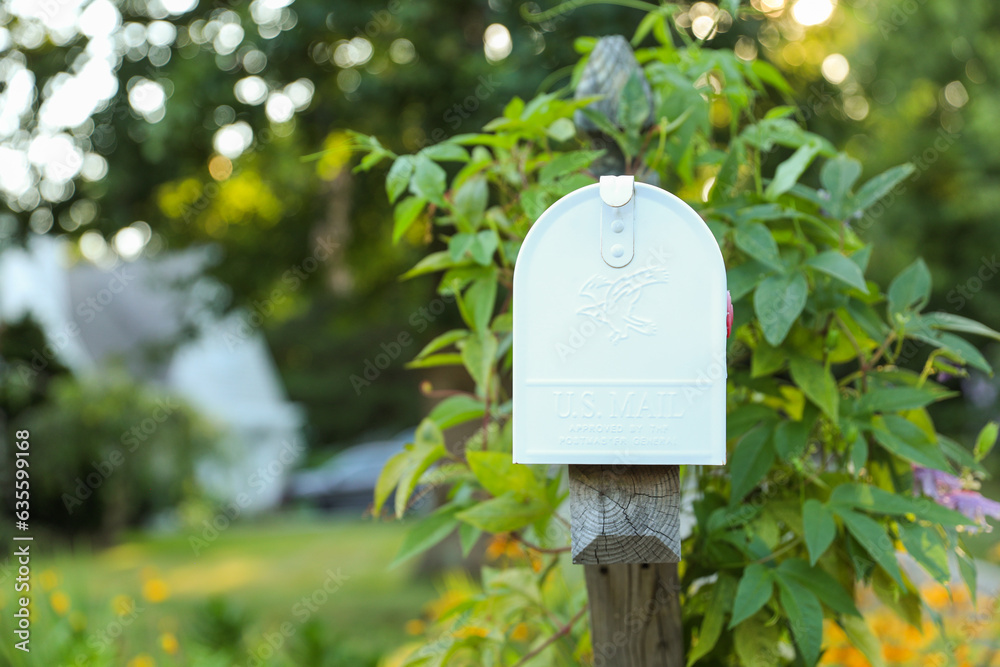 mailbox stands as a portal of connection, bridging distances and ...
