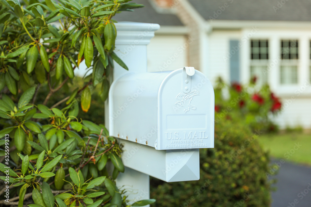Photo Stock mailbox stands as a portal of connection, bridging ...